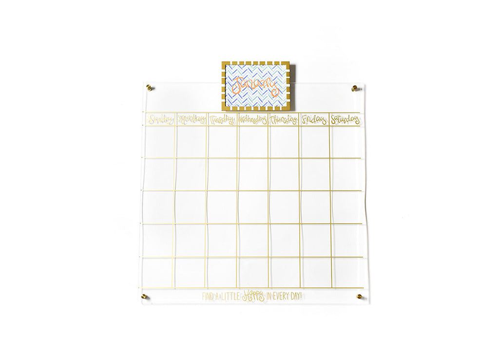 Big Acrylic Wall Calendar with Frame | Happy Everything!